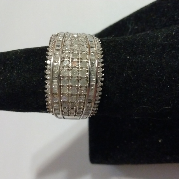 Jewelry | Stamped 925 Diamond Ring 49 Grams | Poshmark